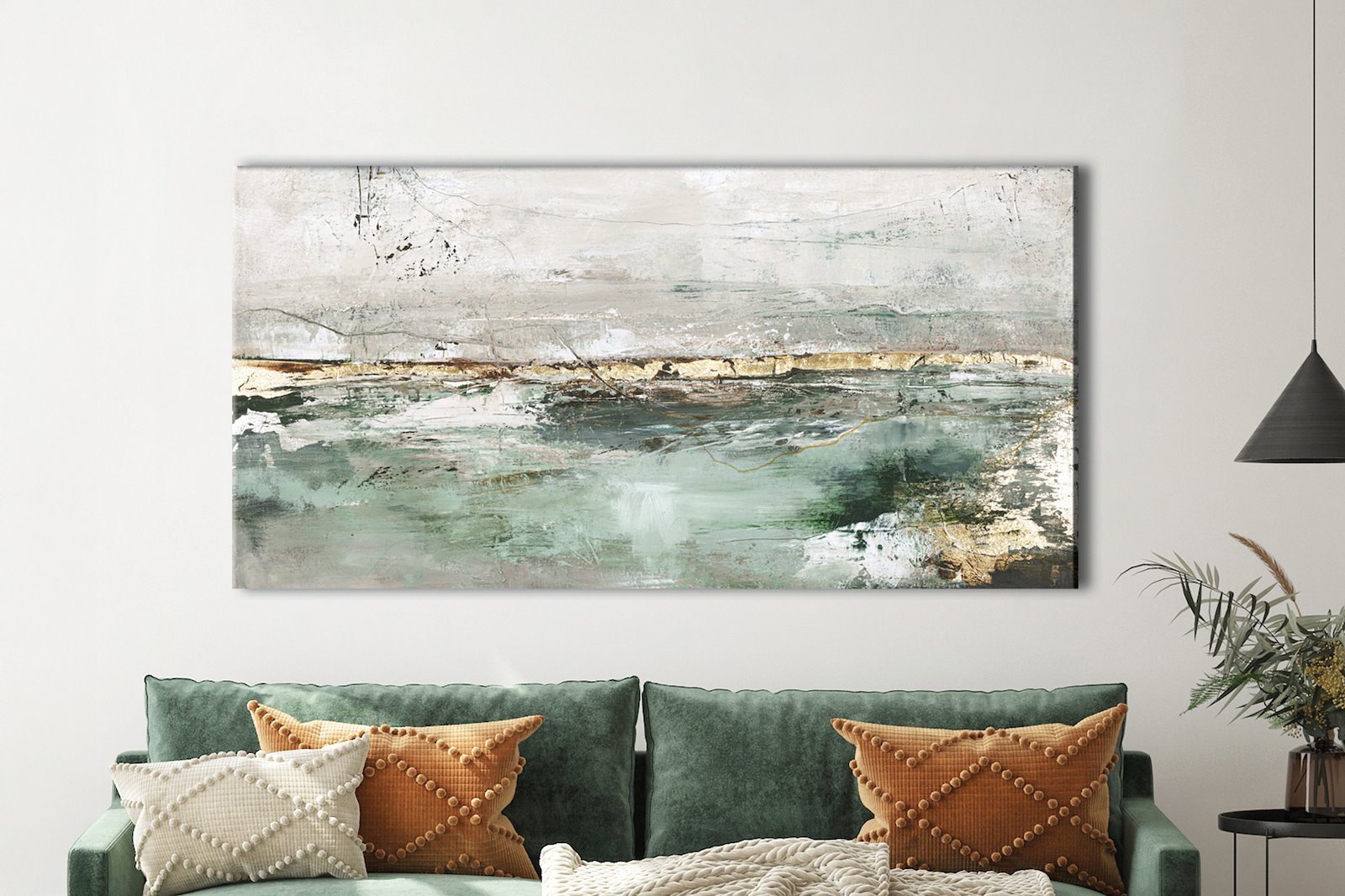 Freja - Low limit green - Malerier og mixed media