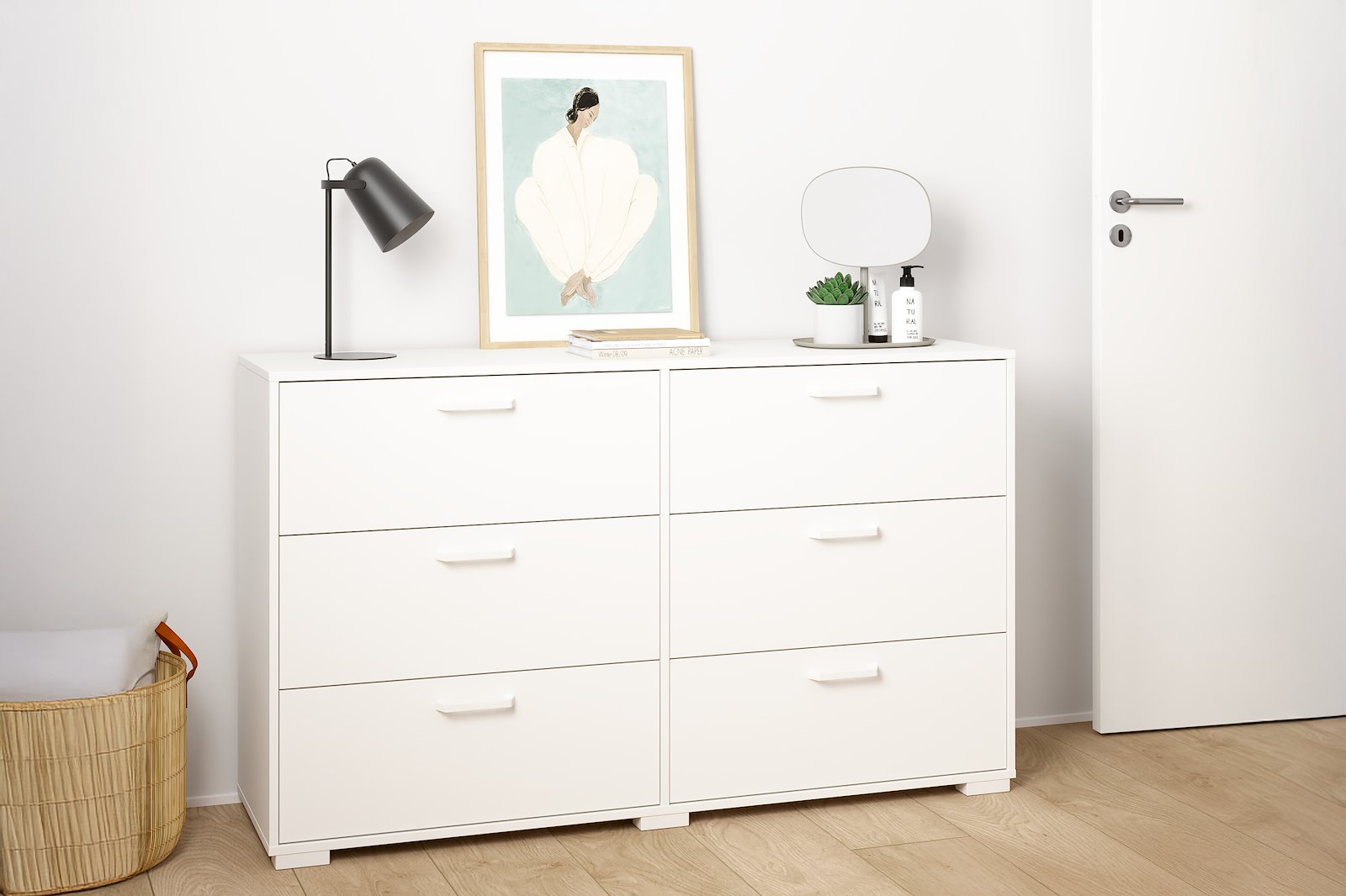 Sofia kommode 3+2 skuffer - Praktiske kommoder