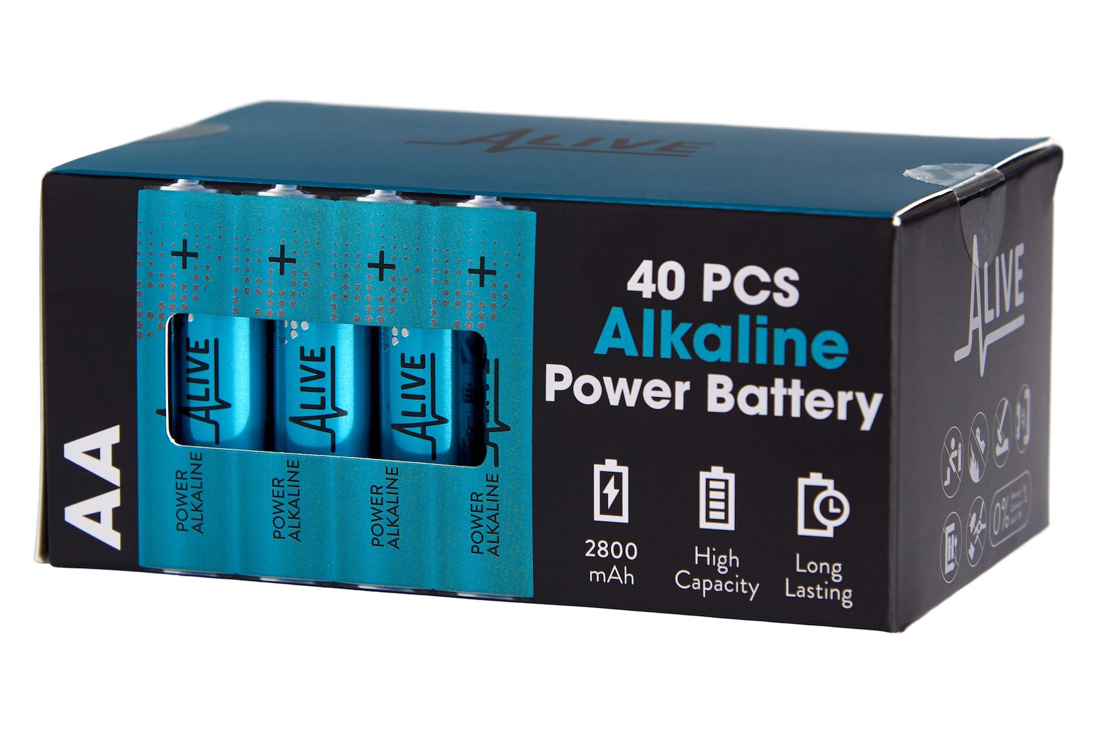 ALIVE Batteri AA 40pk - Lys og servietter – Skap stemning til ethvert ...