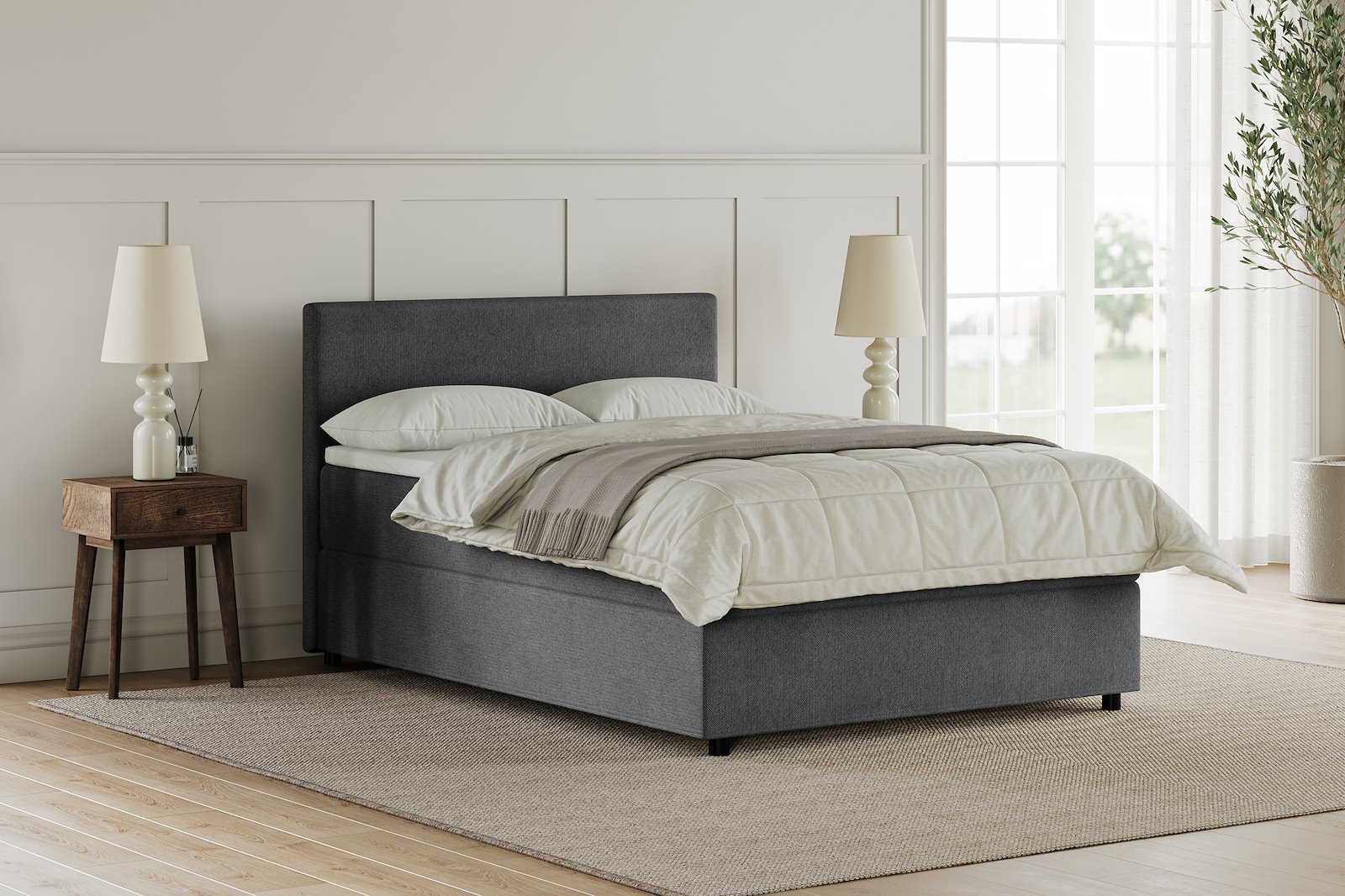 Komfort 2 seng med oppbevaring 140x200 cm - Seng med oppbevaring ...