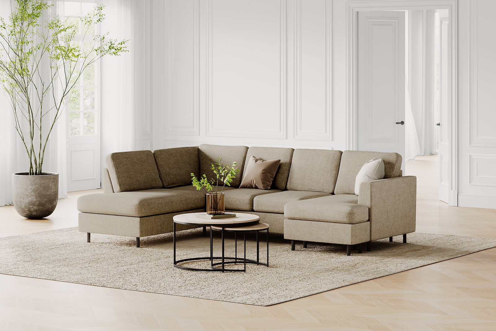 Oslo Plus U-sofa - Sofa - Komfortable sofaer for alle hjem hos Skeidar