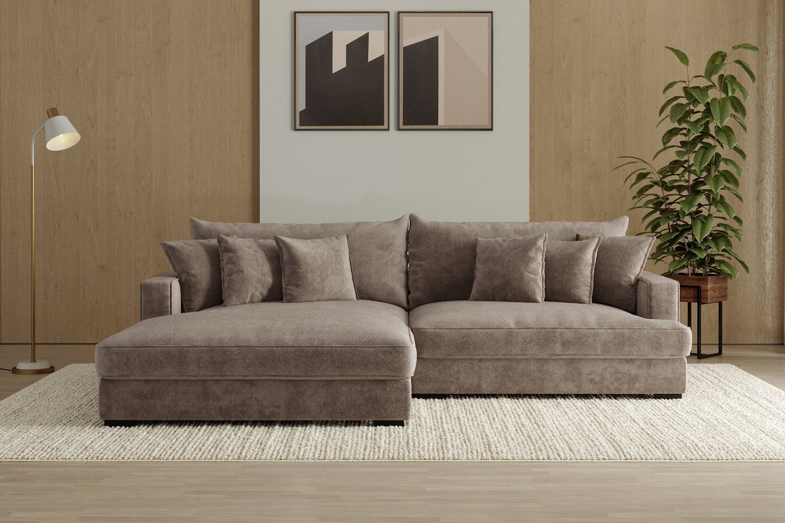 Rossi 2-seter med XL sjeselong - Sofa I Stort utvalg av sofaer – Skeidar